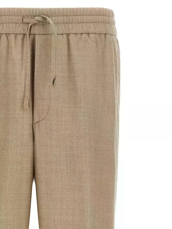Brioni Drawstring-waistband Wool Trousers