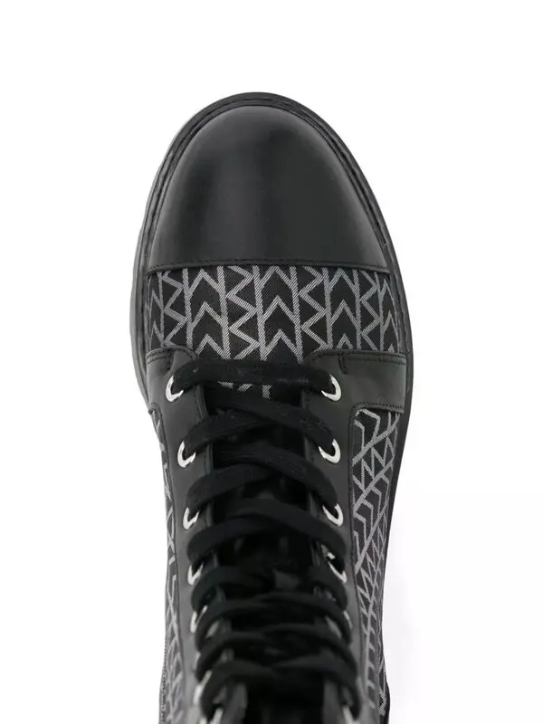 Michael Kors 50mm Blake Combat Boots - Black