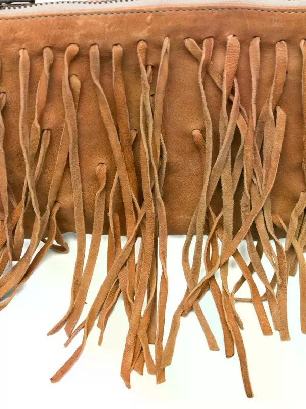 SOMMET Fringe-detail Leather Crossbody Bag