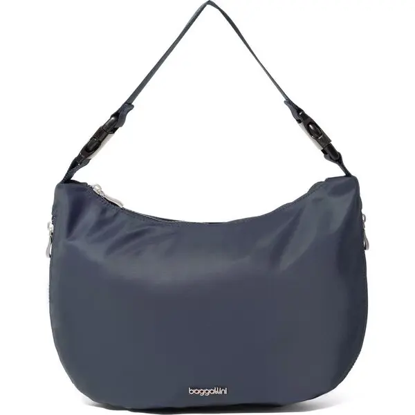 BAGGALLINI Crescent Convertible Hobo - French Navy Twill