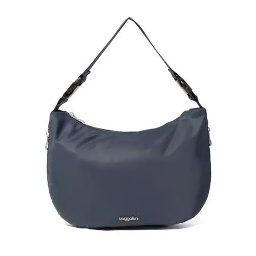BAGGALLINI Crescent Convertible Hobo - French Navy Twill