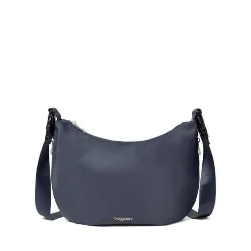 BAGGALLINI Crescent Convertible Hobo - French Navy Twill