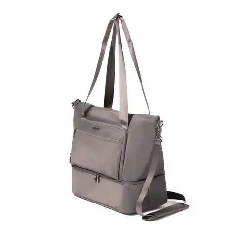 BAGGALLINI Park Ave Overnight Tote - Smoke Twill