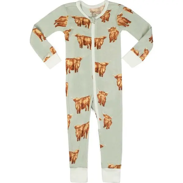 MILKBARN Zipper Pajama - Highland Cow