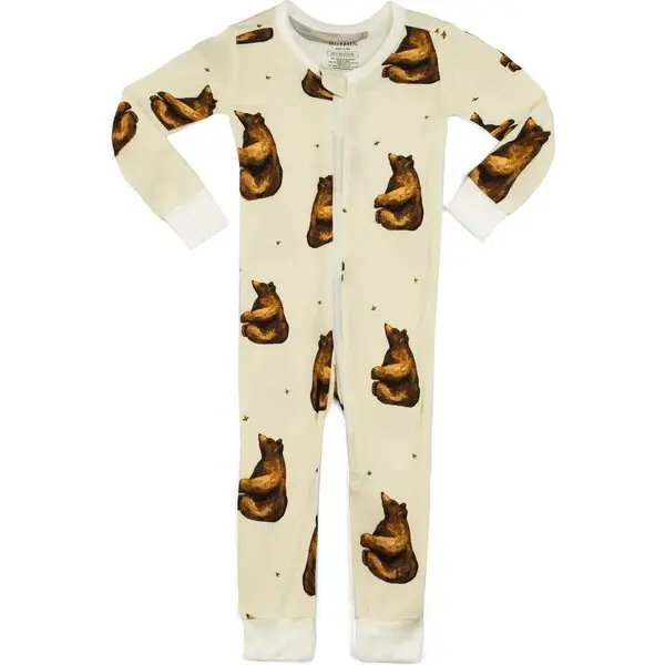 MILKBARN Zipper Pajama - Honey Bear