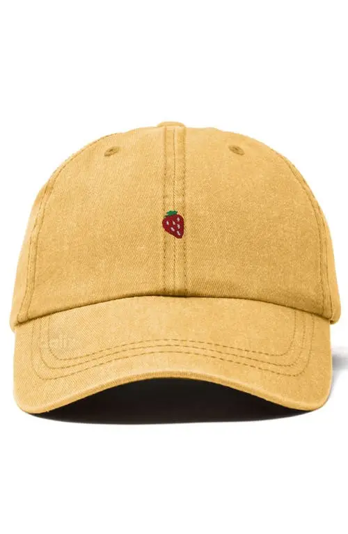 DALIX Lil Strawberry Dad Cap - Washed Gold