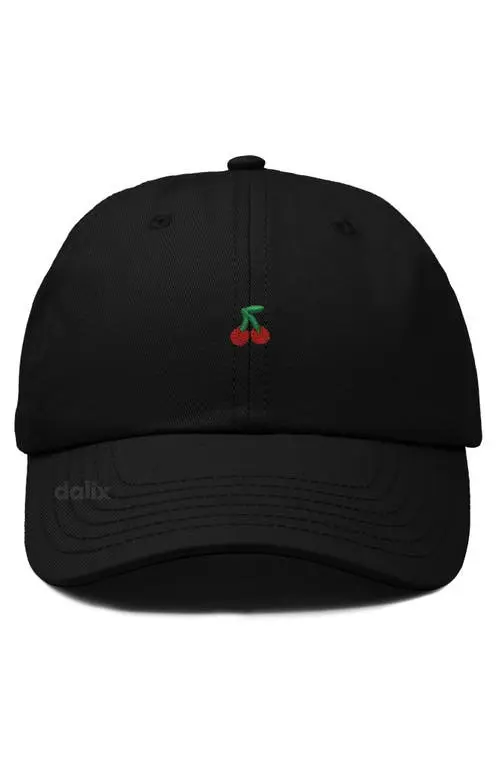 DALIX Lil Cherry Dad Cap - Black