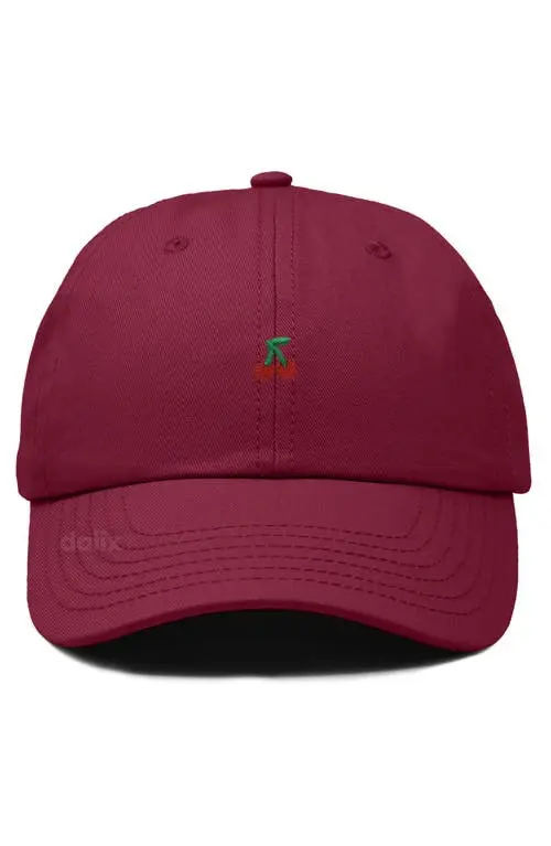 DALIX Lil Cherry Dad Cap - Maroon