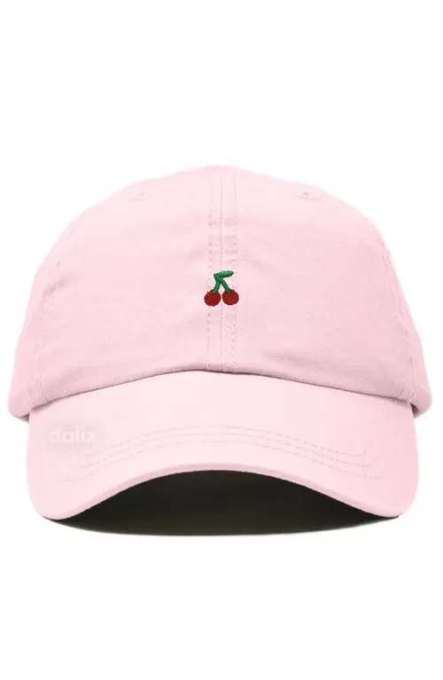 DALIX Lil Cherry Dad Cap - Washed Pink