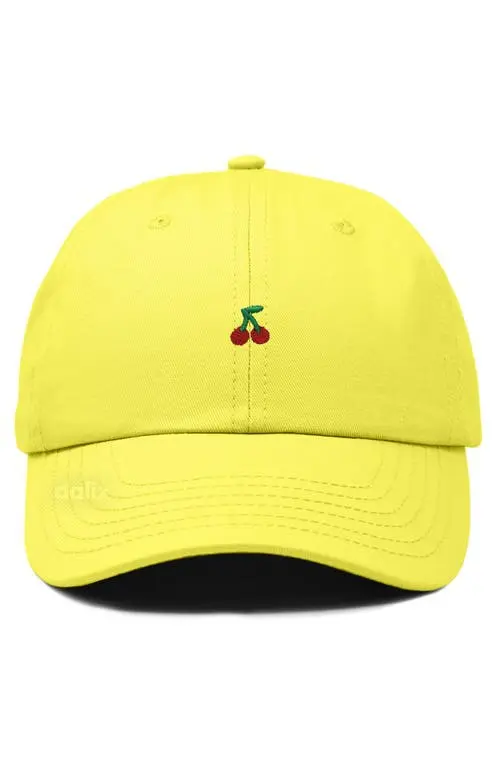 DALIX Lil Cherry Dad Cap - Yellow