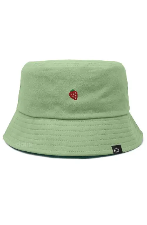 DALIX Strawberry Bucket Hat - Turf Green