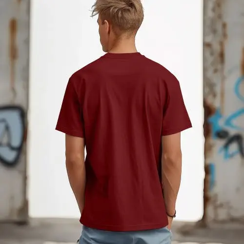 DALIX Roly Poly Tee - Brick Red