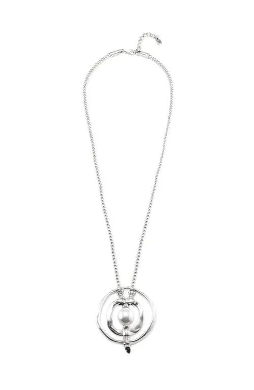 UNODE50 Pearl Drop Pendant - Silver