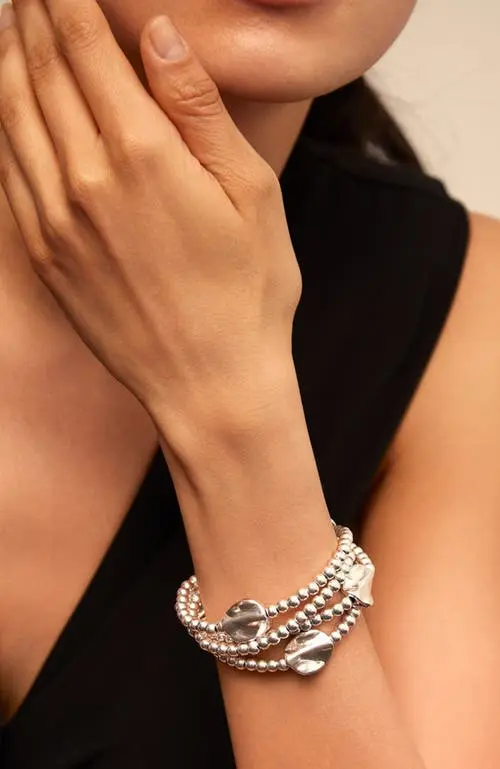 UNODE50 Triple Strand Leather Bracelet