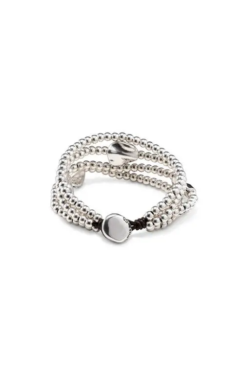 UNODE50 Triple Strand Leather Bracelet