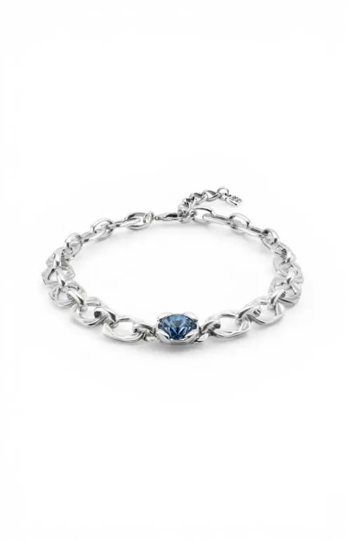 UNODE50 Wide Link Crystal Necklace