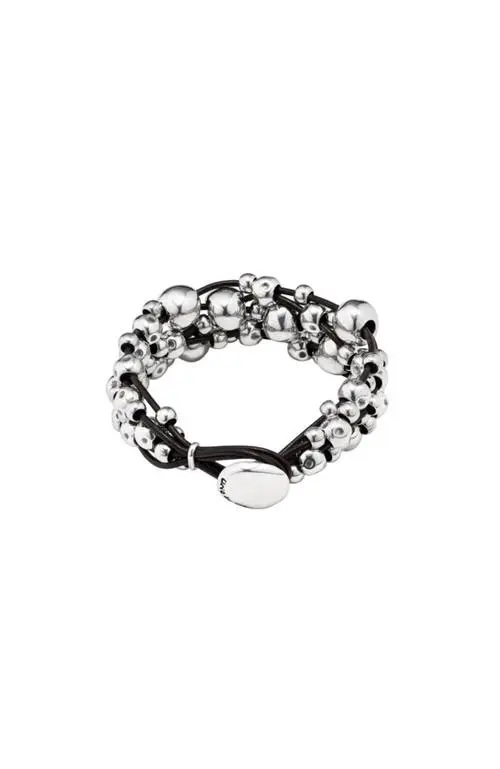 UNODE50 Braided Leather Cuff
