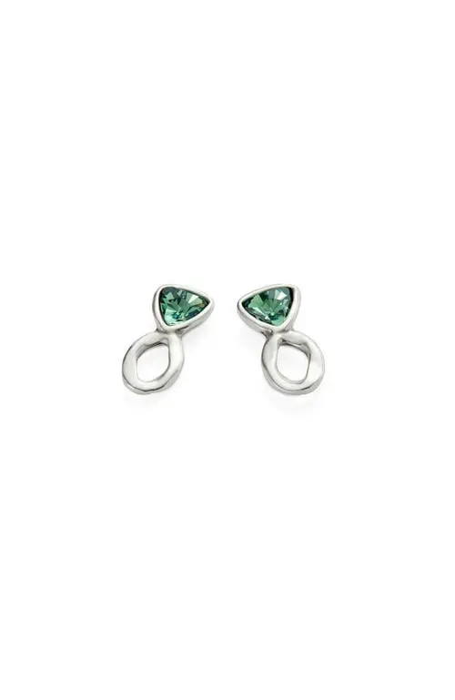 UNODE50 Green Crystal Stud Earrings
