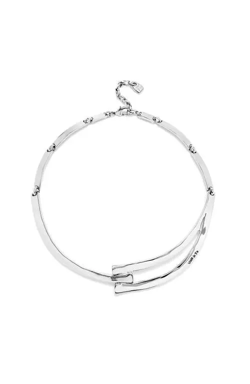UNODE50 Sculpted Choker Necklace - Silver