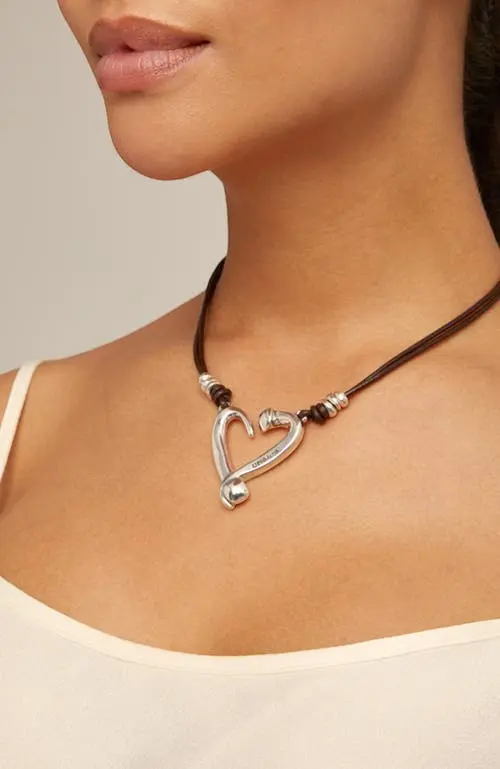 UNODE50 Dual Strap Heart Pendant