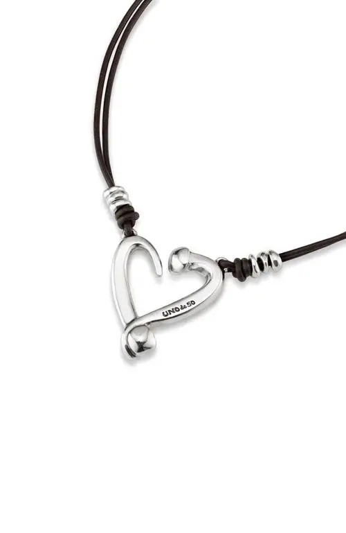 UNODE50 Dual Strap Heart Pendant