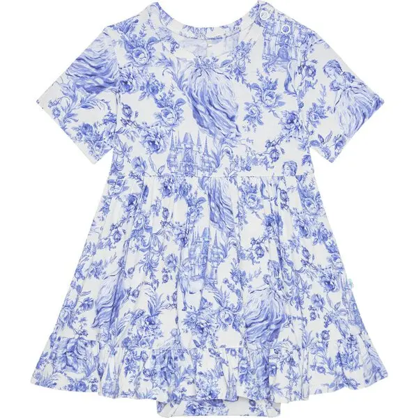 POSH PEANUT Short Sleeve Ruffled Skirted Bodysuit