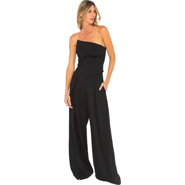 JBQ Asymmetrical Arlo Top - Black