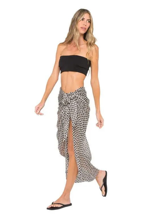 JBQ Mesh Wrap Maxi Skirt
