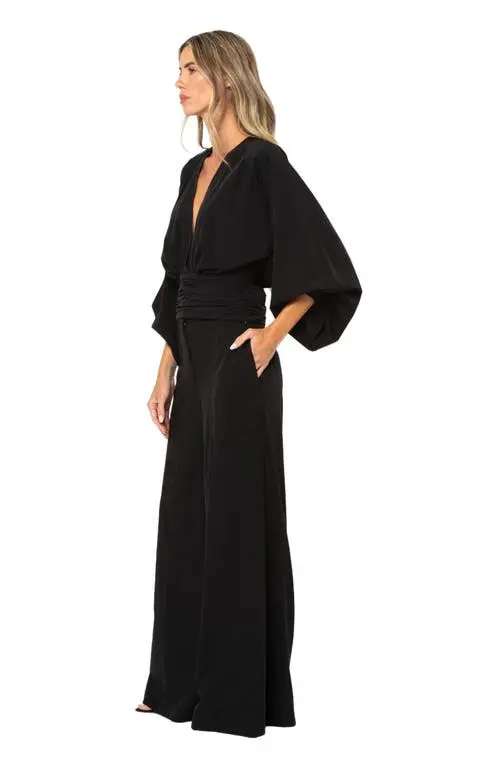 JBQ Oslo Full-length Wide Leg Pant - Black