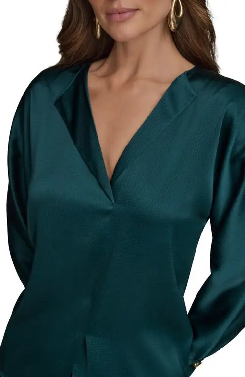 Donna Karan New York Hammered Satin Top