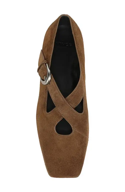 Vince Cici Cross Strap Flats - Elmwood