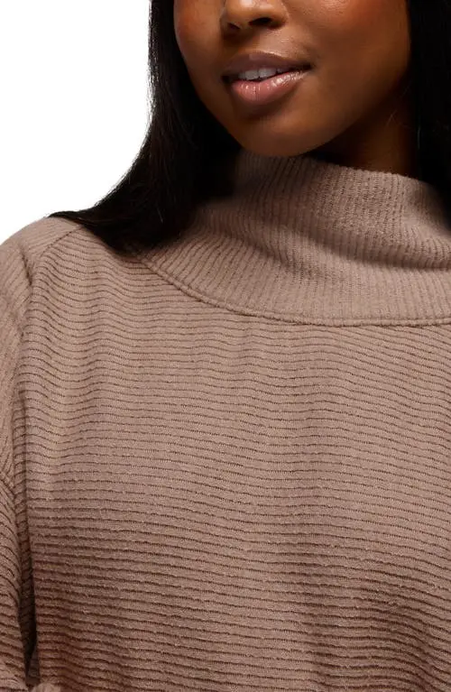 Prana Olivia Cowl Neck Sweater - Shroom
