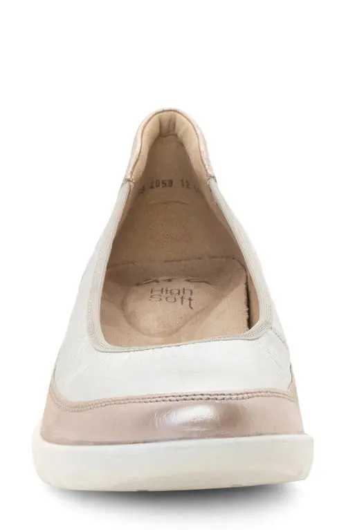 ARA Zinnia Wedge Loafer - Sand Metallic/cream