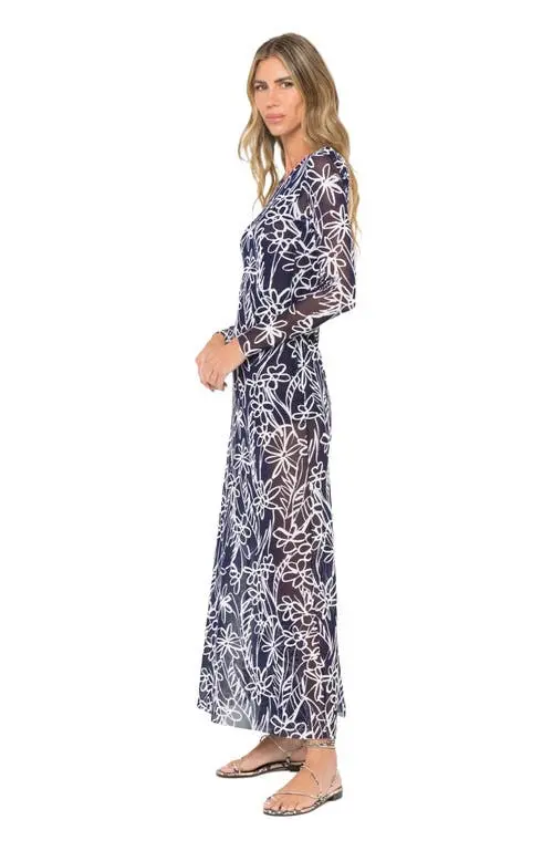 JBQ Gaia Floral Print Maxi Dress