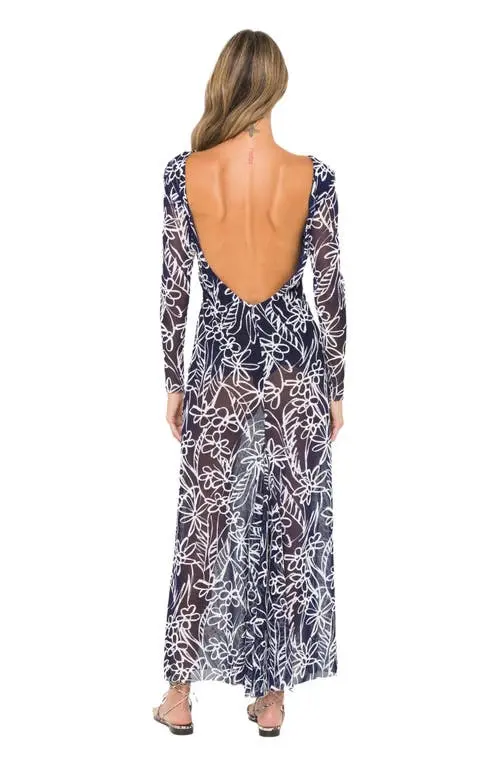 JBQ Gaia Floral Print Maxi Dress
