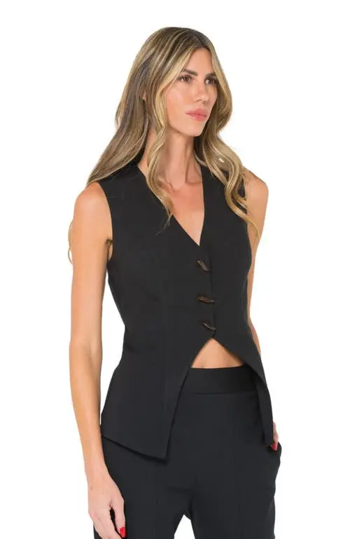 JBQ Tailored Micro-modal Vest - Black