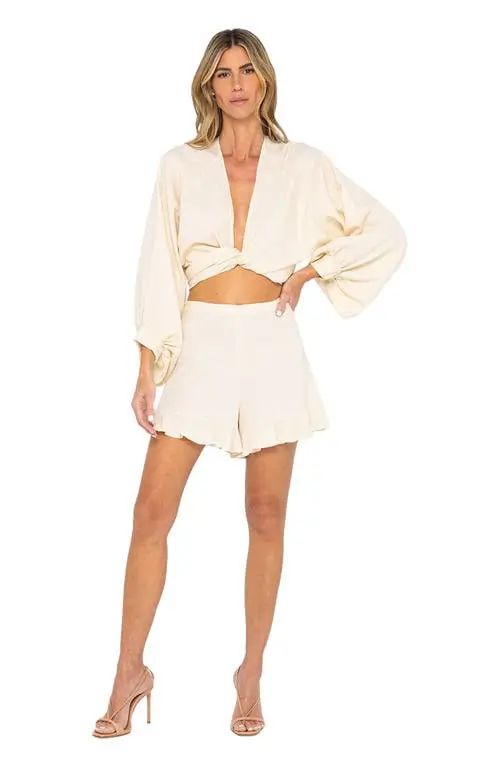 JBQ Adri Long Sleeve Top - Vanilla