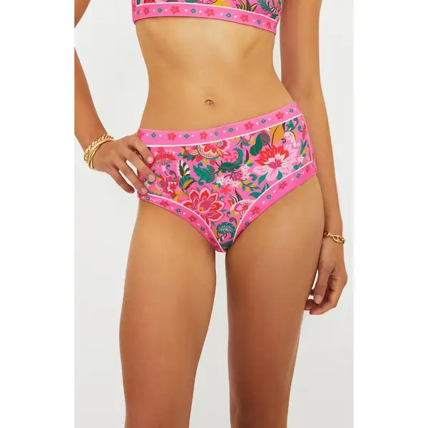 Beach Riot Marcela High-waist Bikini Bottom - Passion