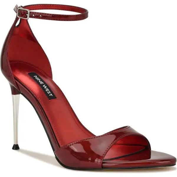 Nine West Ankle Strap Sandal - Dark Red 600