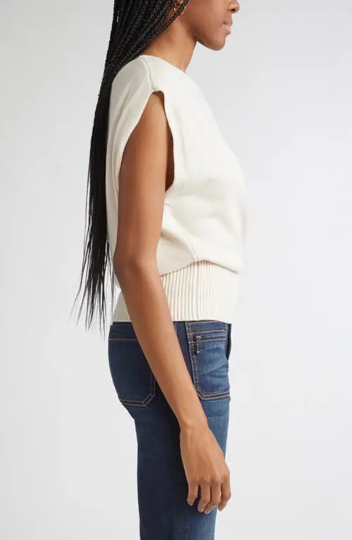 Ramy Brook Chet One-shoulder Wool Sweater - Bone
