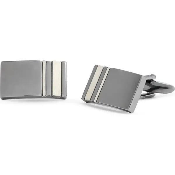ETERNA Rectangular Cuff Links - Iron