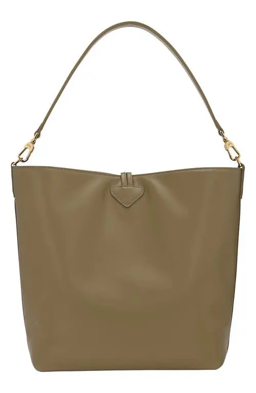 Longchamp Le Roseau Leather Hobo Bag