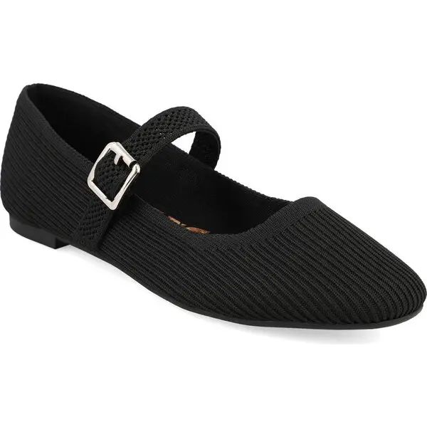 Mia Brita-c Knit Mary Jane Flat - Black
