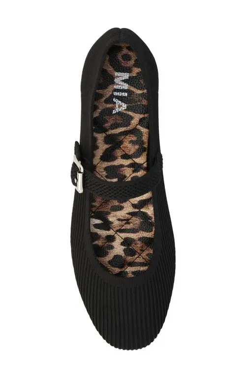 Mia Brita-c Knit Mary Jane Flat - Black