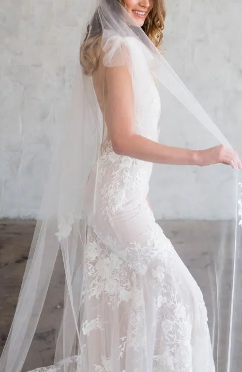 Brides & Hairpins Clarice Cathedral Veil With Lace Edge