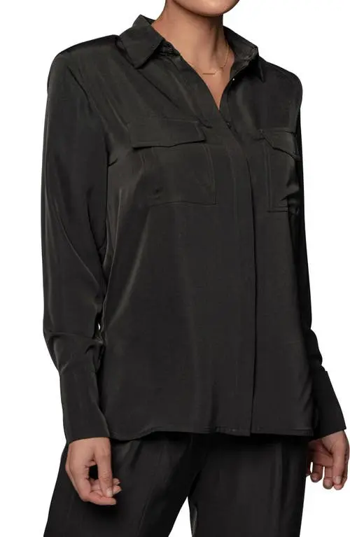 JLUXLABEL Misty Button-up Shirt - Black