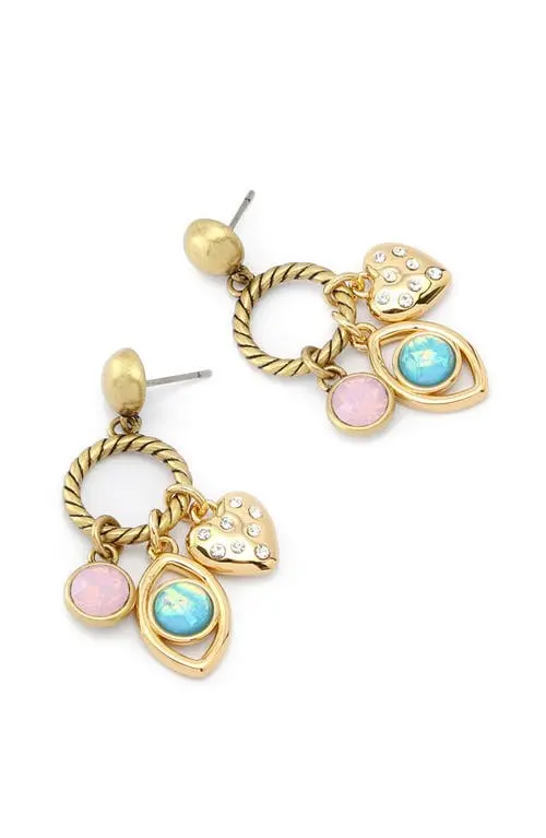 Kurt Geiger Charm Drop Earrings