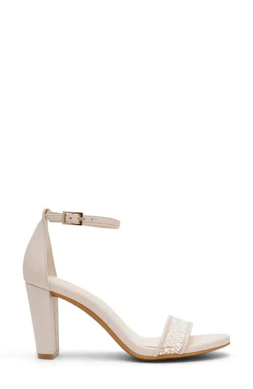 Anne Klein Kourtney Ankle Strap Sandal - Bone