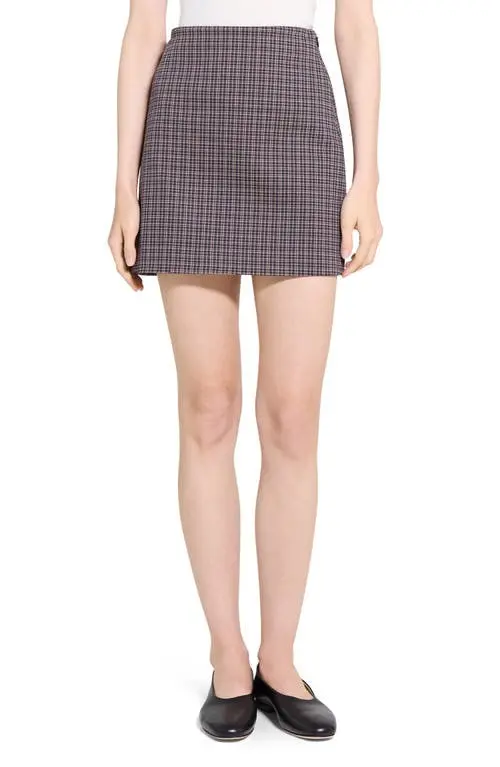 Theory A-line Knit Miniskirt - Palomino Multi - 1j3