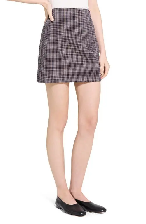 Theory A-line Knit Miniskirt - Palomino Multi - 1j3
